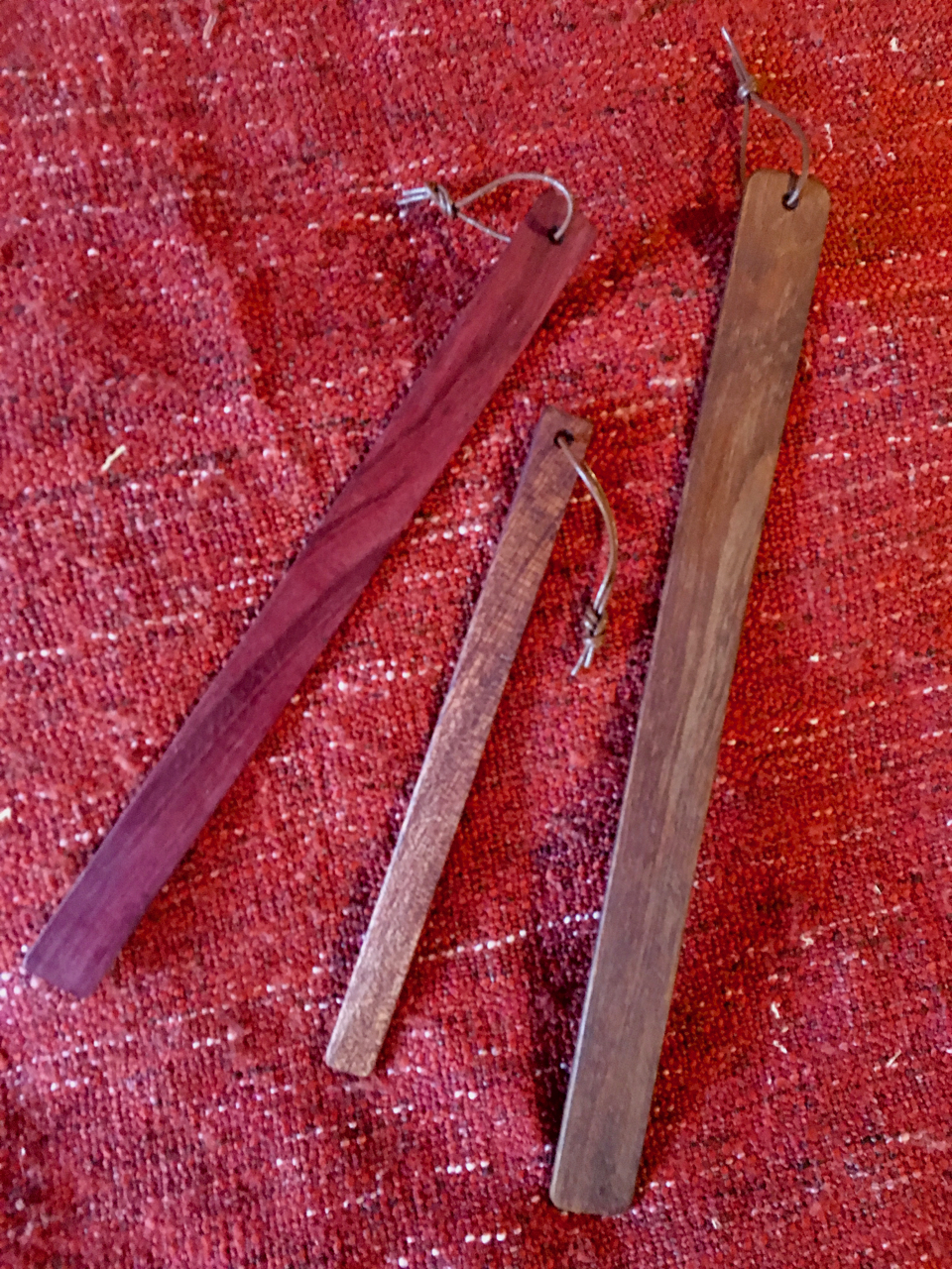 Hardwood slap stick set - Carved Kink