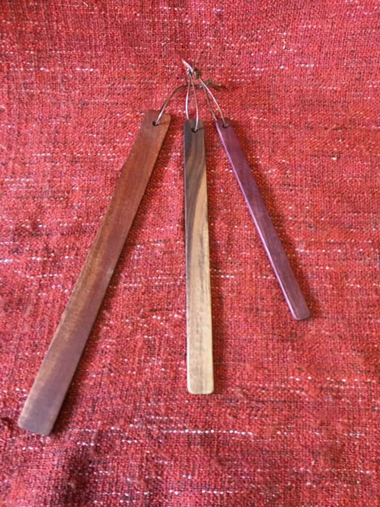Hardwood slap stick set - Carved Kink